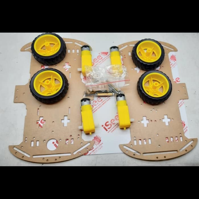 Jual Kit Arduino 4WD Robot Car chasis Case frame body Acrylic | Shopee ...