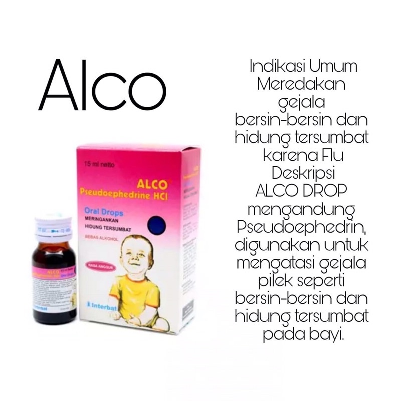 Jual Obat pilek bayi Alco drops 15ml | Shopee Indonesia