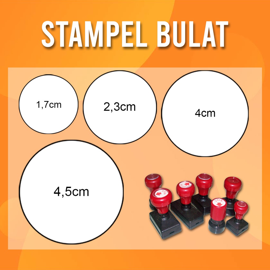 Jual Stempel Premium Bentuk Bulat (Warna Berkualitas) | Shopee Indonesia