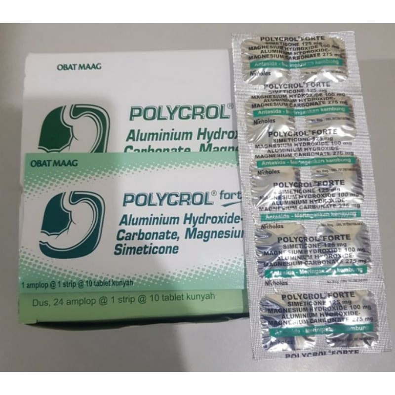 Jual Polycrol forte per strip 10 tablet dijamin asli | Shopee Indonesia