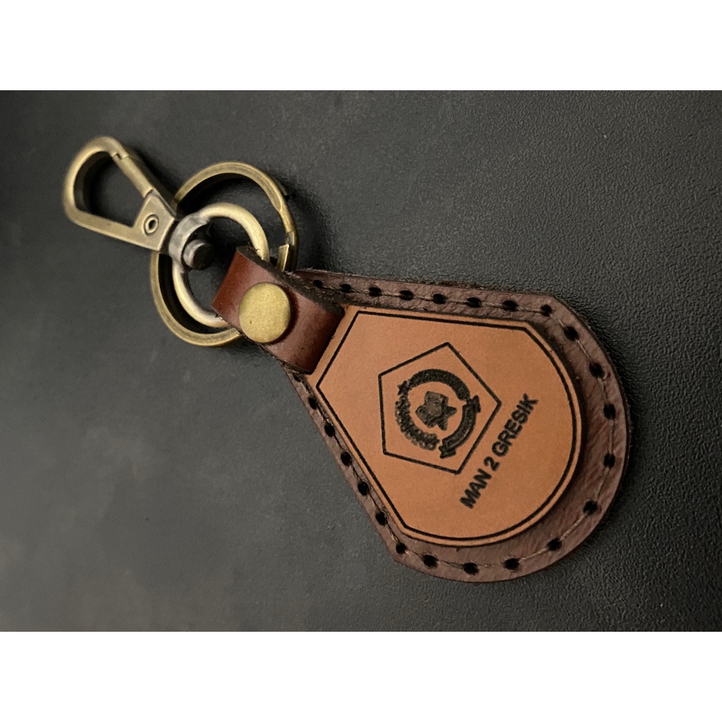 Jual TBLZ–Keychain Kulit Premium | Custom Nama & Logo Gratis Ukir Laser ...