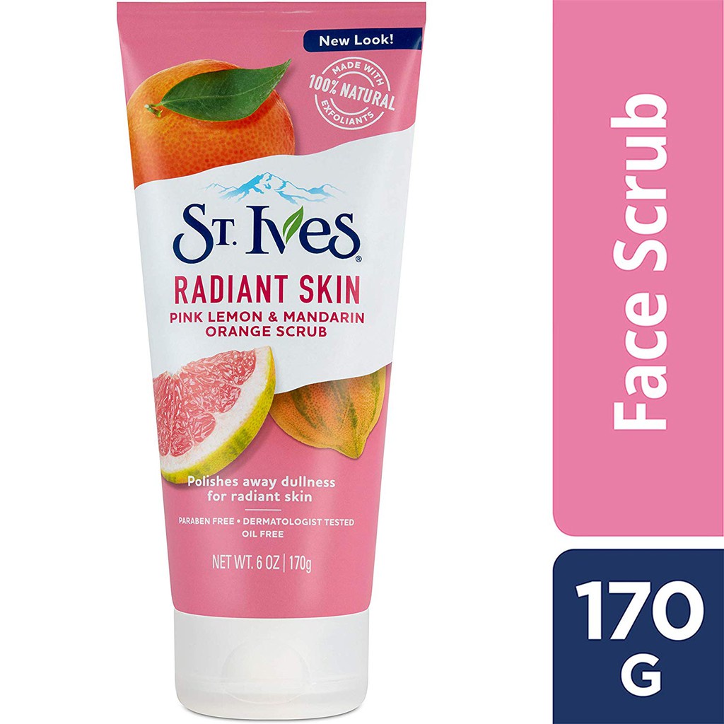 Jual ST Ives Facial Scrub Pink Lemon 170g | Shopee Indonesia