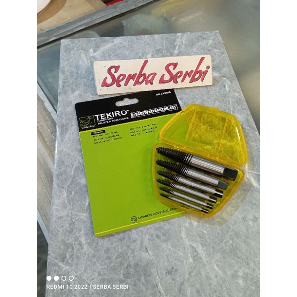 Jual (SCREWDRIVER SET) Alat buka baut screw extractor set | Shopee ...