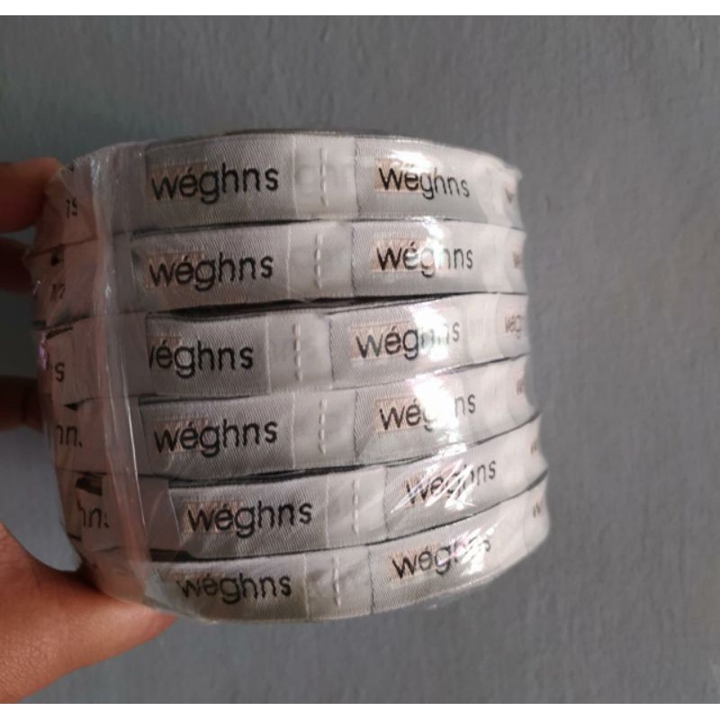 Jual Label woven pesanan khuus lagi / label hijab / label baju / label ...