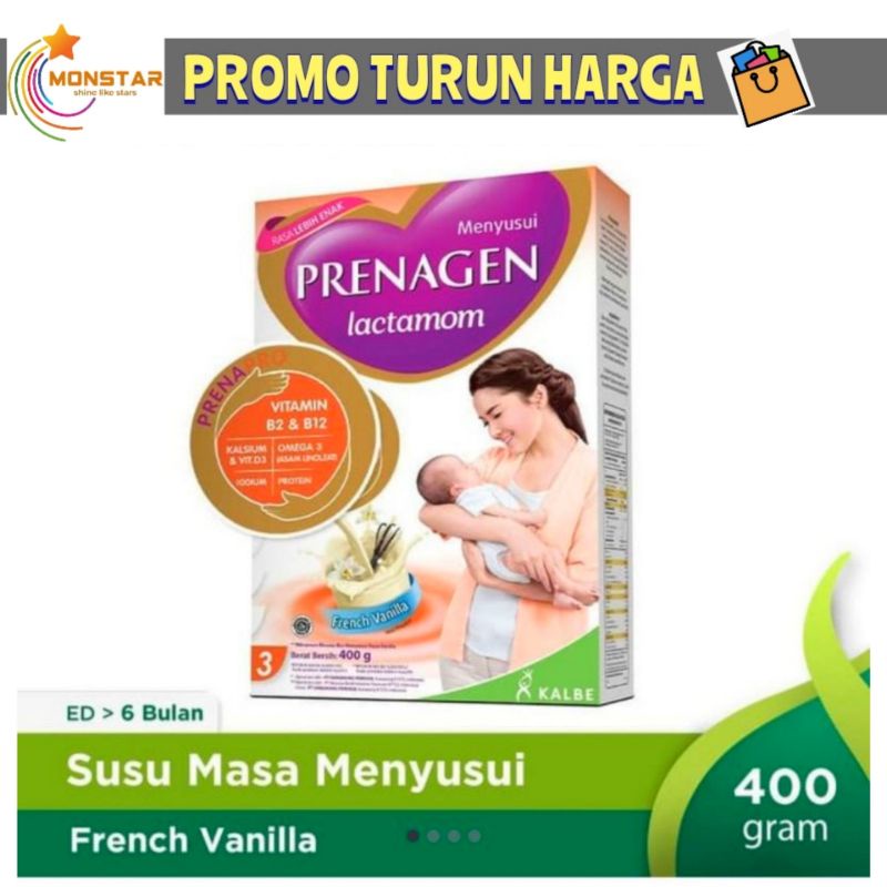 Jual MONSTAR - PRENAGEN LACTAMOM 400 GR SUSU MENYUSUI BELI 4 FREE GIFT ...