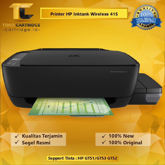 Jual Printer Ink Tank HP 415 Wireless All in One Print Scan Copy WIFI ...