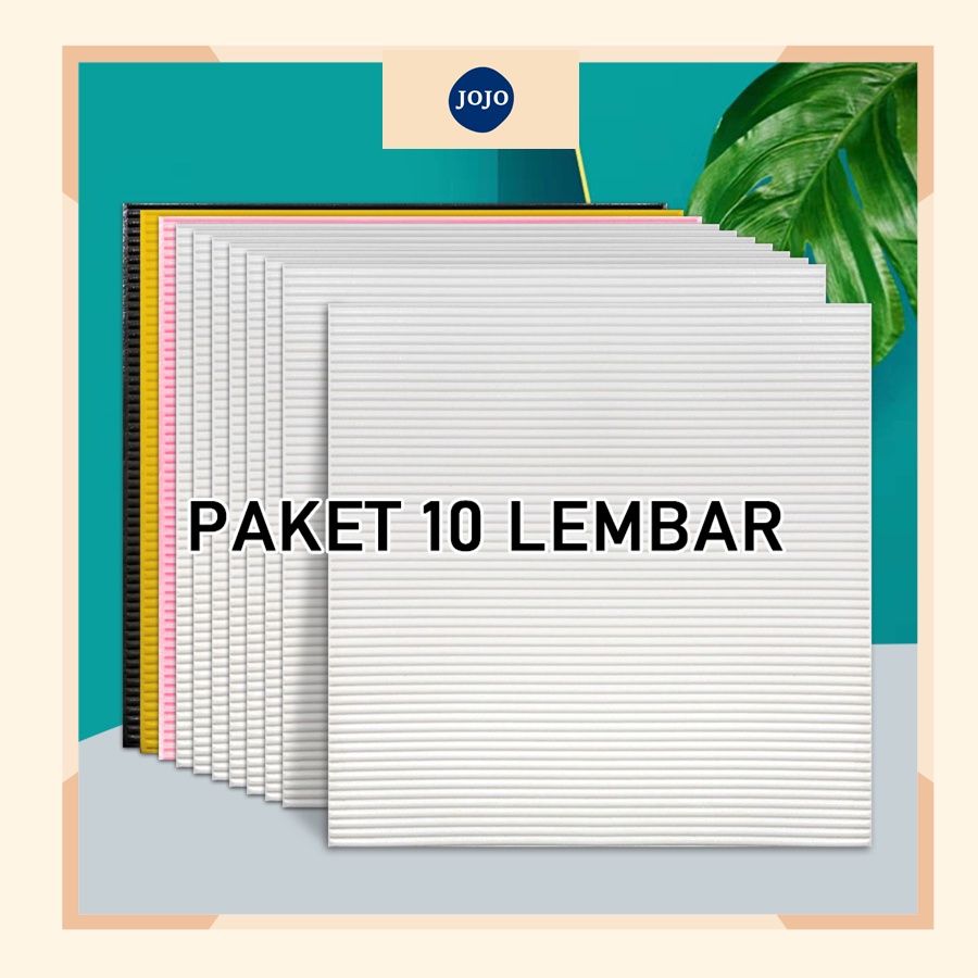 Jual [COD] PAKET 10 LEMBAR Wallpaper 3D Pola Busa Garis SERI I 70x70 cm ...