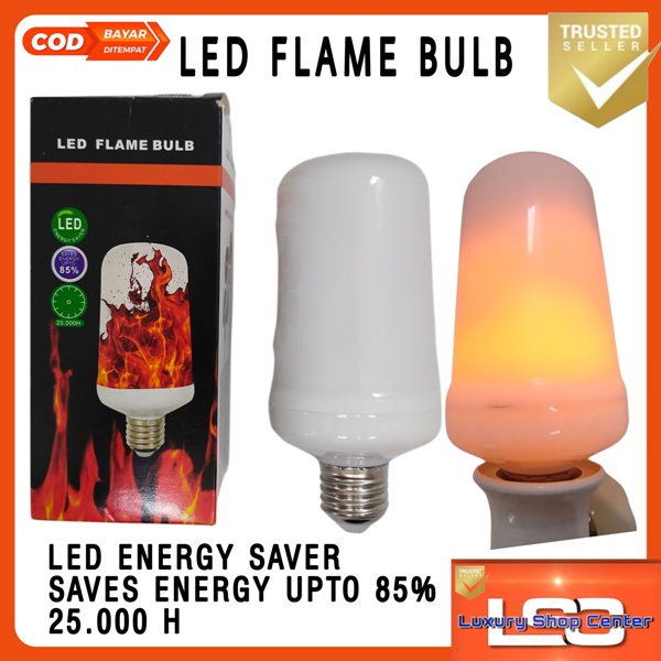 Jual LAMPU Bohlam efek api 9 watt, Flame Effect Flickering E27 7W 1900 ...