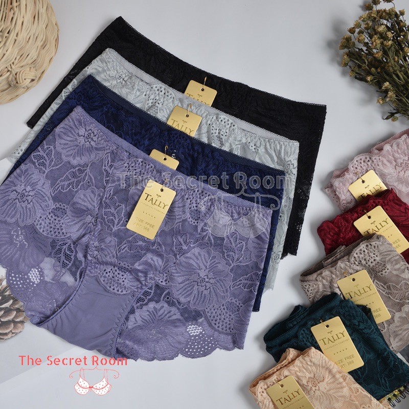 Jual TALLY CD CELANA DALAM RENDA 366 I FREE SIZE FIT TO XL I RENDA ANTI GATAL | BAHAN KATUN ...