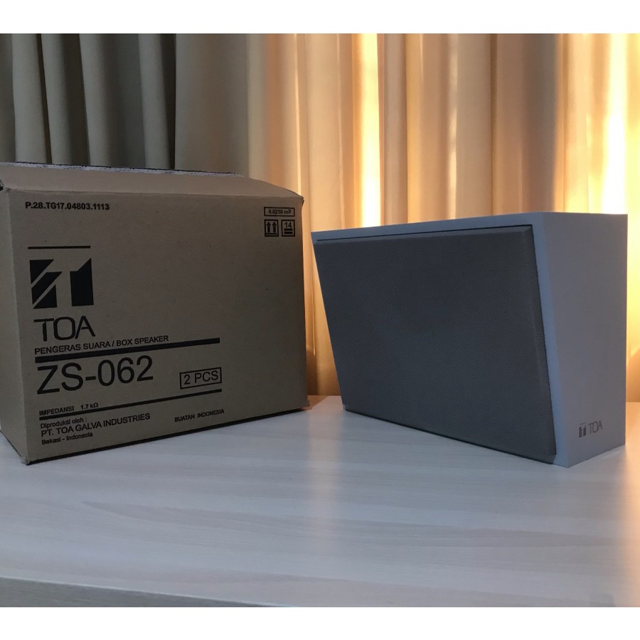 Jual SPEAKER BOX 6W 6 WATT PASSIVE PASIF WALL DINDING INDOOR DALAM RUANGAN TOA ZS-062 | Shopee ...