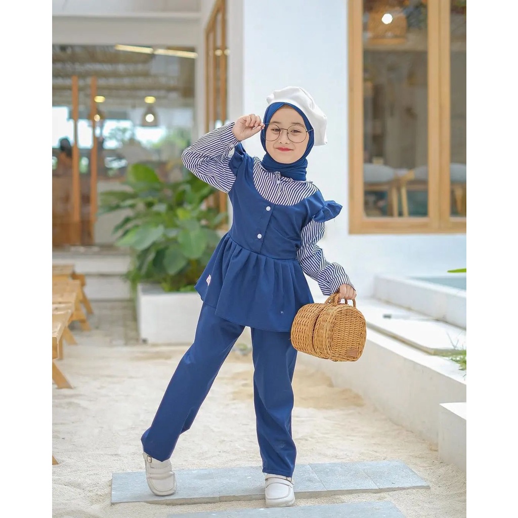 Jual Setelan Lebaran Anak Perempuan 2024 RANIA SET KIDS BO Bahan KATUN MIX MANGOCREPE Baju Anak ...
