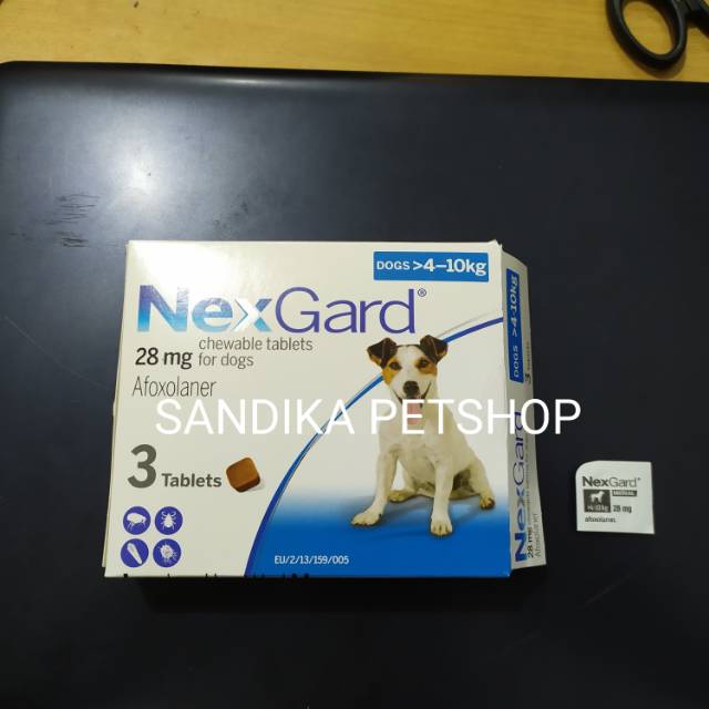 Jual Obat Kutu Dan Demodex Anjing NEXGARD FOR DOG 4 - 10 KG | Shopee Indonesia