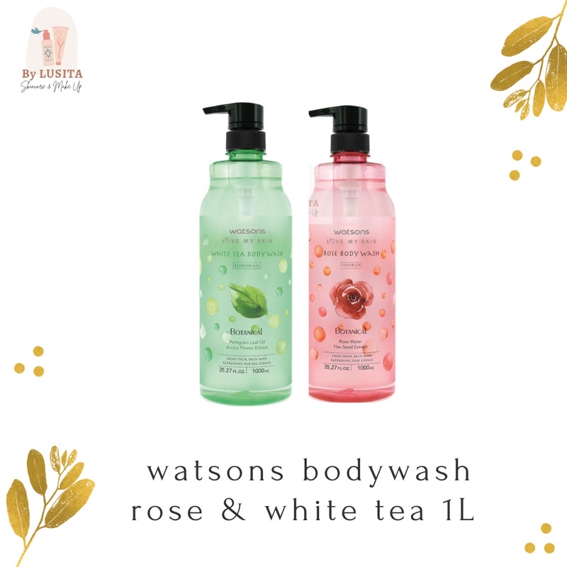 Jual Watsons Body wash Rose dan White Tea 1 liter | Shopee Indonesia