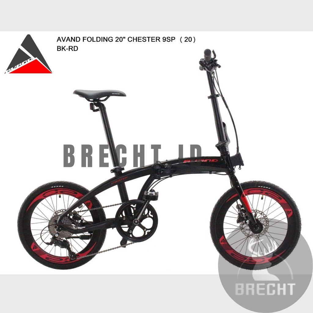 Jual Sepeda Lipat 20" Folding Bike Avand Chester 9sp Hydrolic Shimano ...