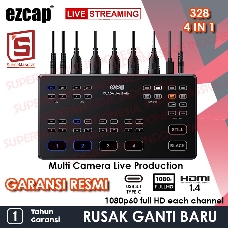 Jual Ezcap 328 QUADA Live Switch Production 4 in 1 HDMI CAPTURE ...