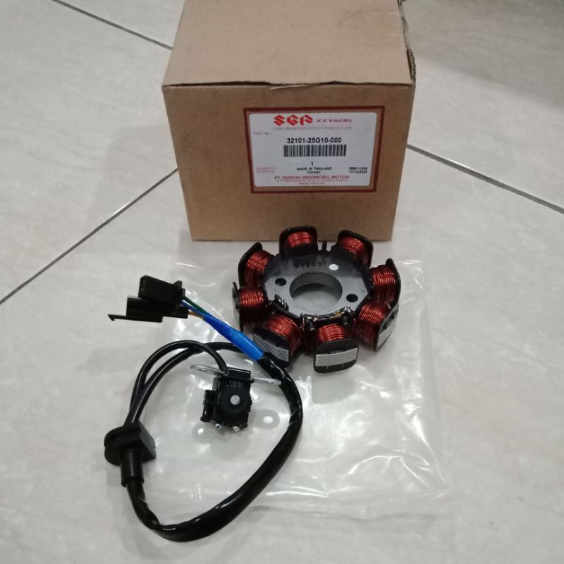 Jual SPULL SPUL STATOR SATRIA FU 150 LAMA NEW KARBU FACELIFT ORIGINAL ORI ASLI SUZUKI SGP 32101 ...