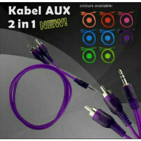 Jual Kabel Audio Jack 2 in 1 3.5mm dari HP ke Speaker Salon (GROSIR) | Shopee Indonesia