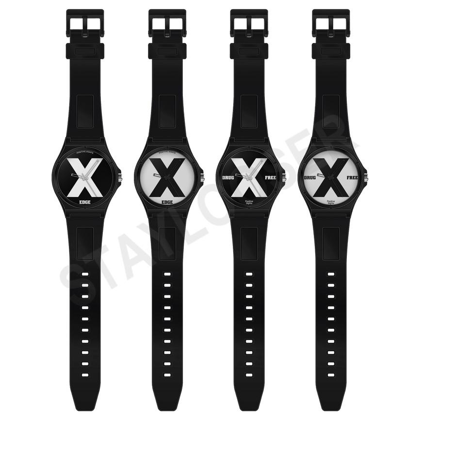 Jual New! JAM TANGAN PRIA STRAIGHT EDGE CUSTOM X HITAM PUTIH | Shopee ...