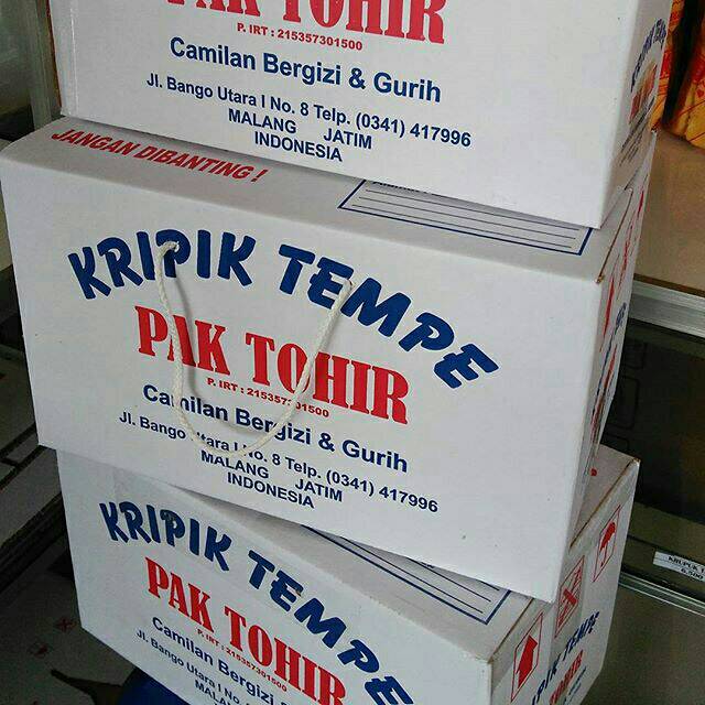 Jual 2 kg keripik tempe Pak Tohir ORIGINAL isi 10 pcs | Shopee Indonesia