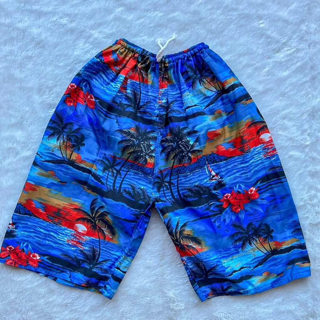 Jual Celana board short pantai pria cowok hawai pendek motif pemandangan oleh oleh souvenir khas ...