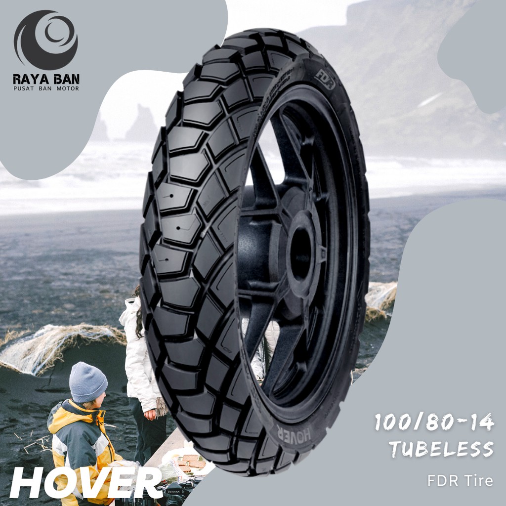 Jual Ban Motor FDR Hover 100/80-14 TL (Dual-Purpose) | Shopee Indonesia