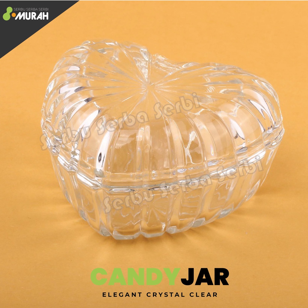 Jual SERBU MURAH - GLASS CANDY JAR CLOVE CRYSTAL CLEAR TOPLES BENTUK ...