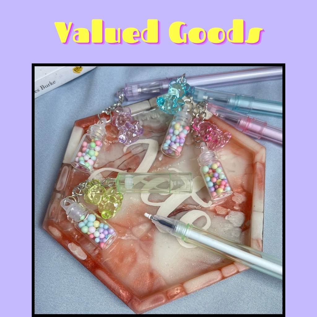 Jual Pulpen Gantungan Beruang Botol Bulat - HIJAU PINK BIRU UNGU - pena ...