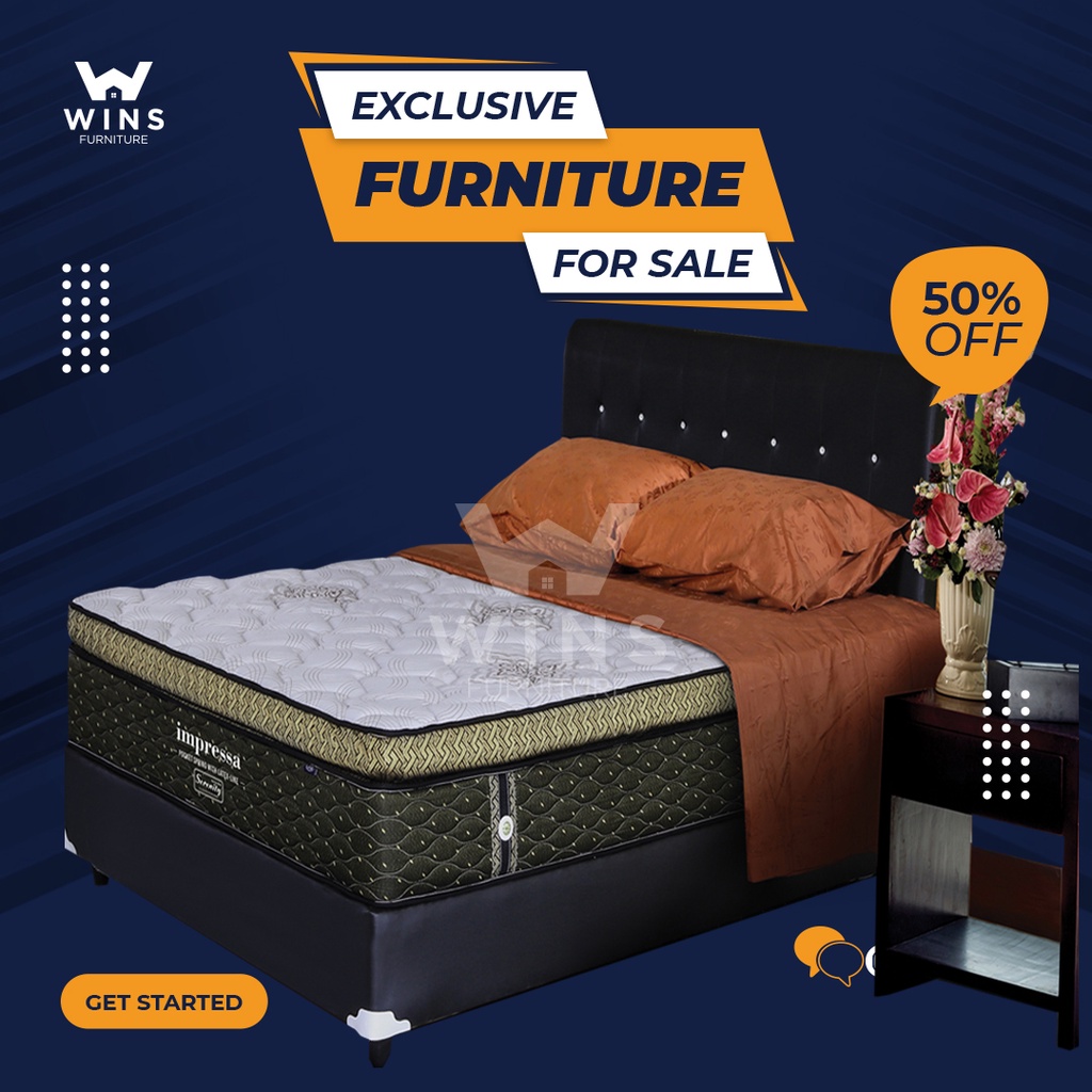 Jual Kasur Matras Spring bed Elite Serenity Impressa Latex | Shopee ...
