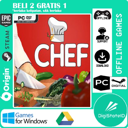 Jual Chef A Restaurant Tycoon Game Eastern Asia Cuisine - Game PC ...