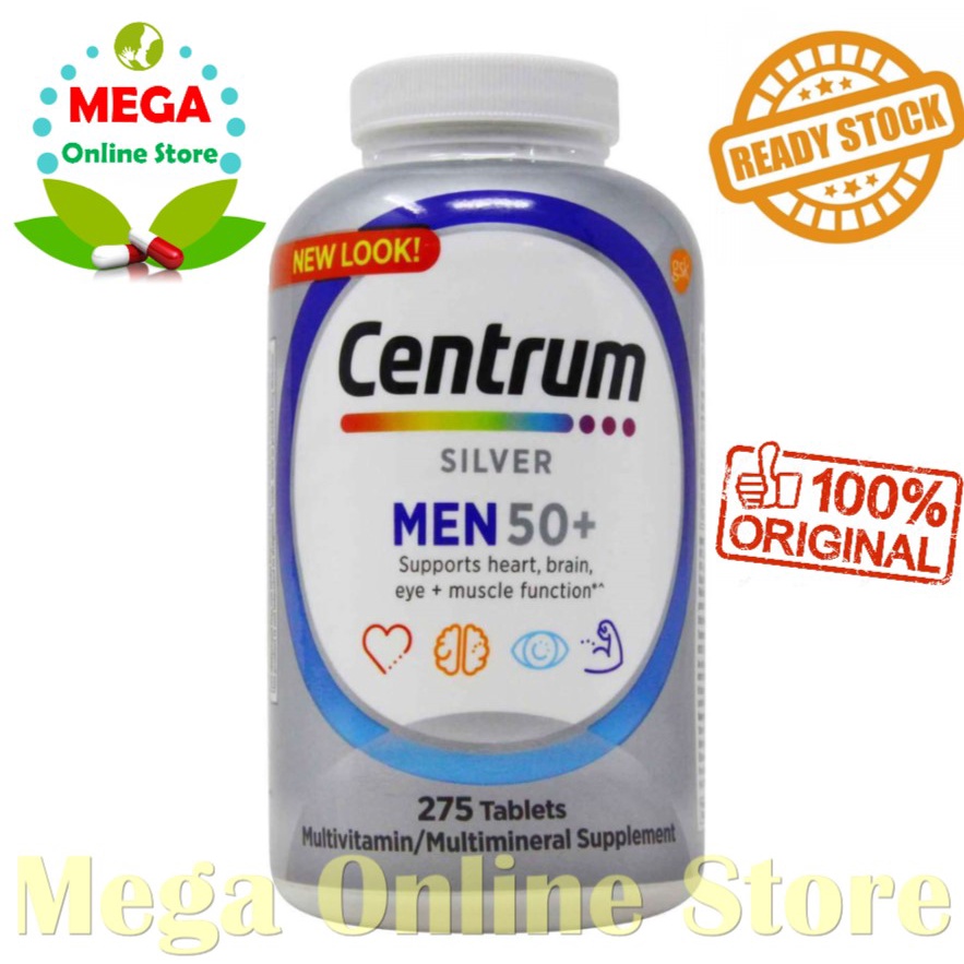 Jual CENTRUM SILVER MEN 50+ 100 TABLET USA | Shopee Indonesia