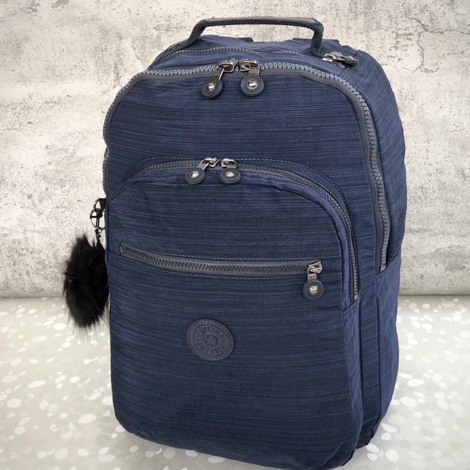 Jual Tas Ransel laptop Kipling Seoul Original Backpack Biru Dongker ...