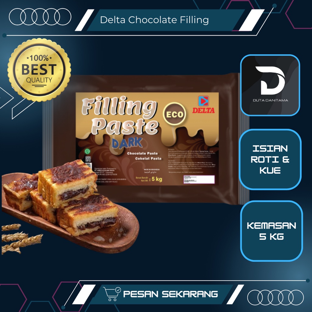 Jual Delta Filling Pasta Dark Eco 5 kg | Shopee Indonesia