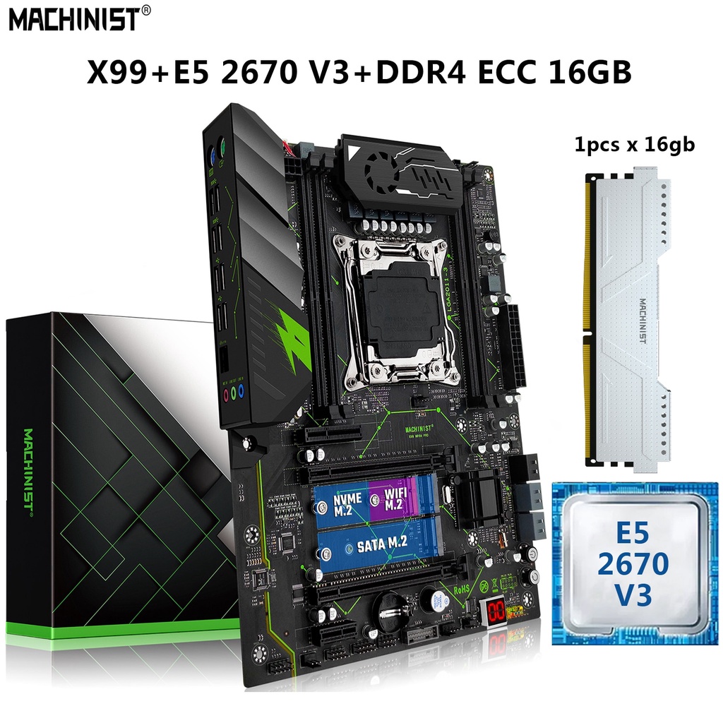 Jual Preorder Machinist X99 Motherboard Kit Set Lga 2011 3 With Xeon E5