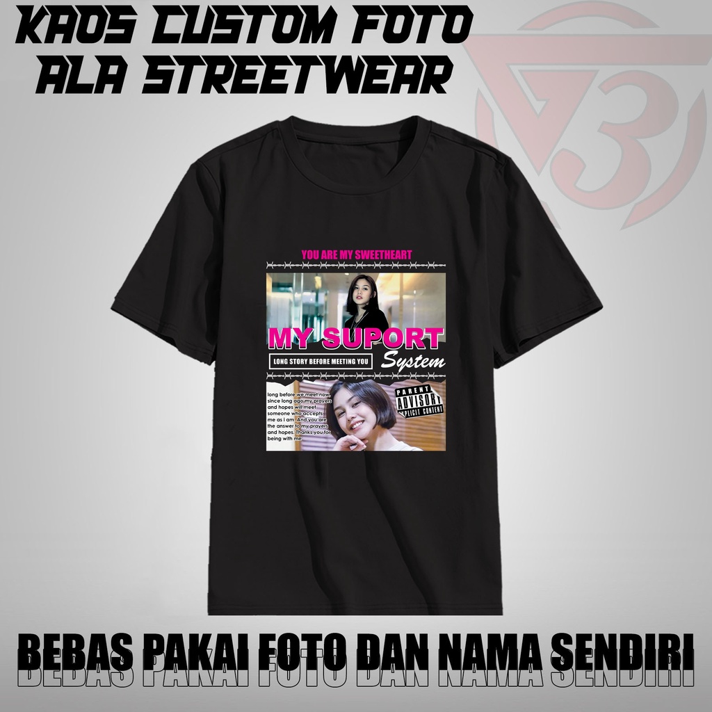 Jual SEHARI JADI !! CUSTOM KAOS FOTO AESTHETIC BISA REQUEST PAKAI FOTO SENDIRI ALA STREETWEAR MY ...