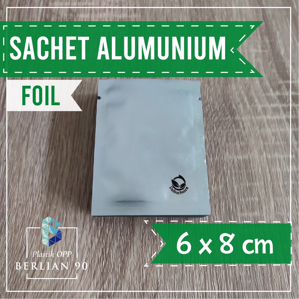 Jual Sachet Full Alumunium Foil 6x8 cm Plastik Alumunium Foil Sachet ...