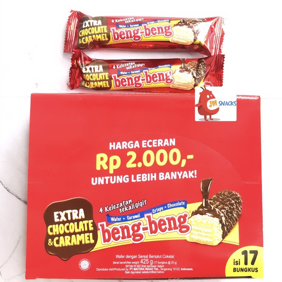 Jual Beng Beng 1 Pak isi 17x25gr - wafer coklat bengbeng | Shopee Indonesia