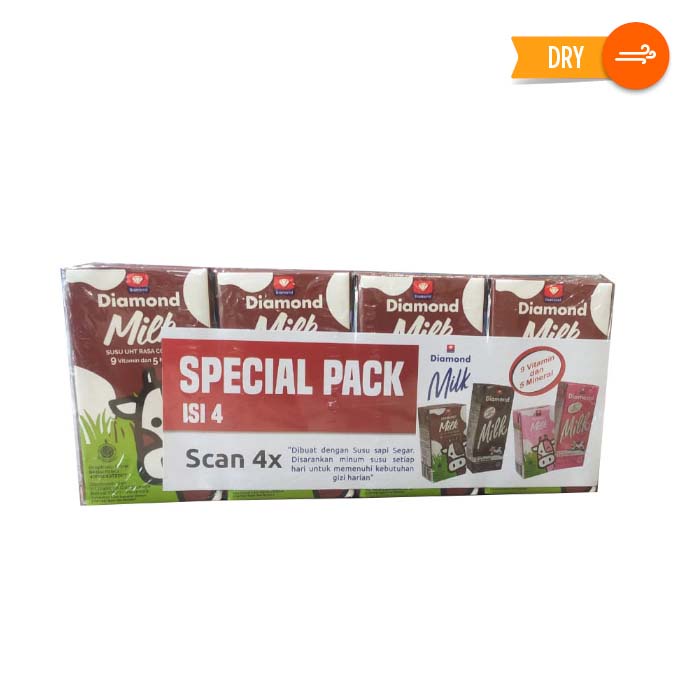 Jual DIAMOND UHT MILK CHOCOLATE 125 ML SPC PACK 4PCS | Shopee Indonesia