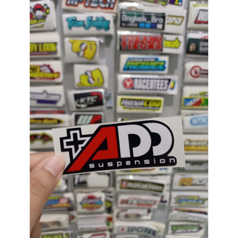 Jual sticker printing shock ADD SUSPENSION stiker untuk tabung shock ...