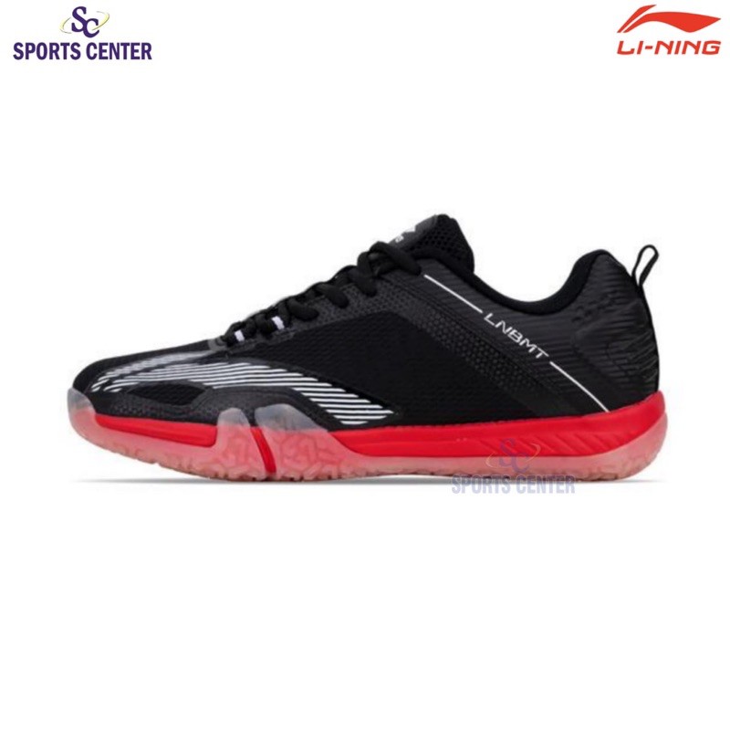 Jual New Sepatu Badminton Lining Saga Lite 3 Black / Red AYTQ092-1 ...