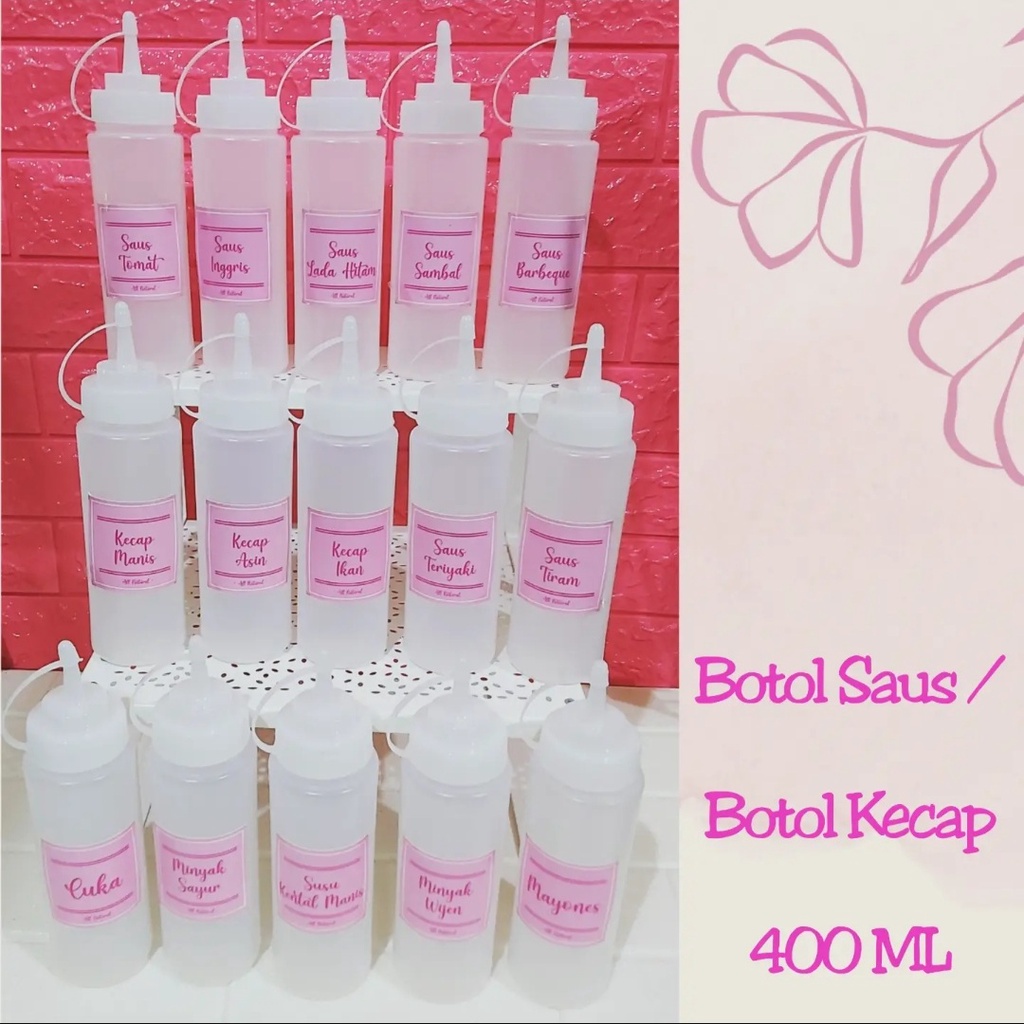 Jual Botol Saus / Botol Kecap / Botol Minyak / Botol Saus stiker ...