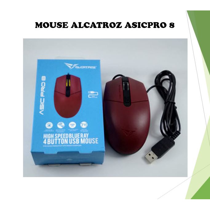 Jual MOUSE ALCATROZ ASICPRO 8 / MOUSE OPTICAL | Shopee Indonesia