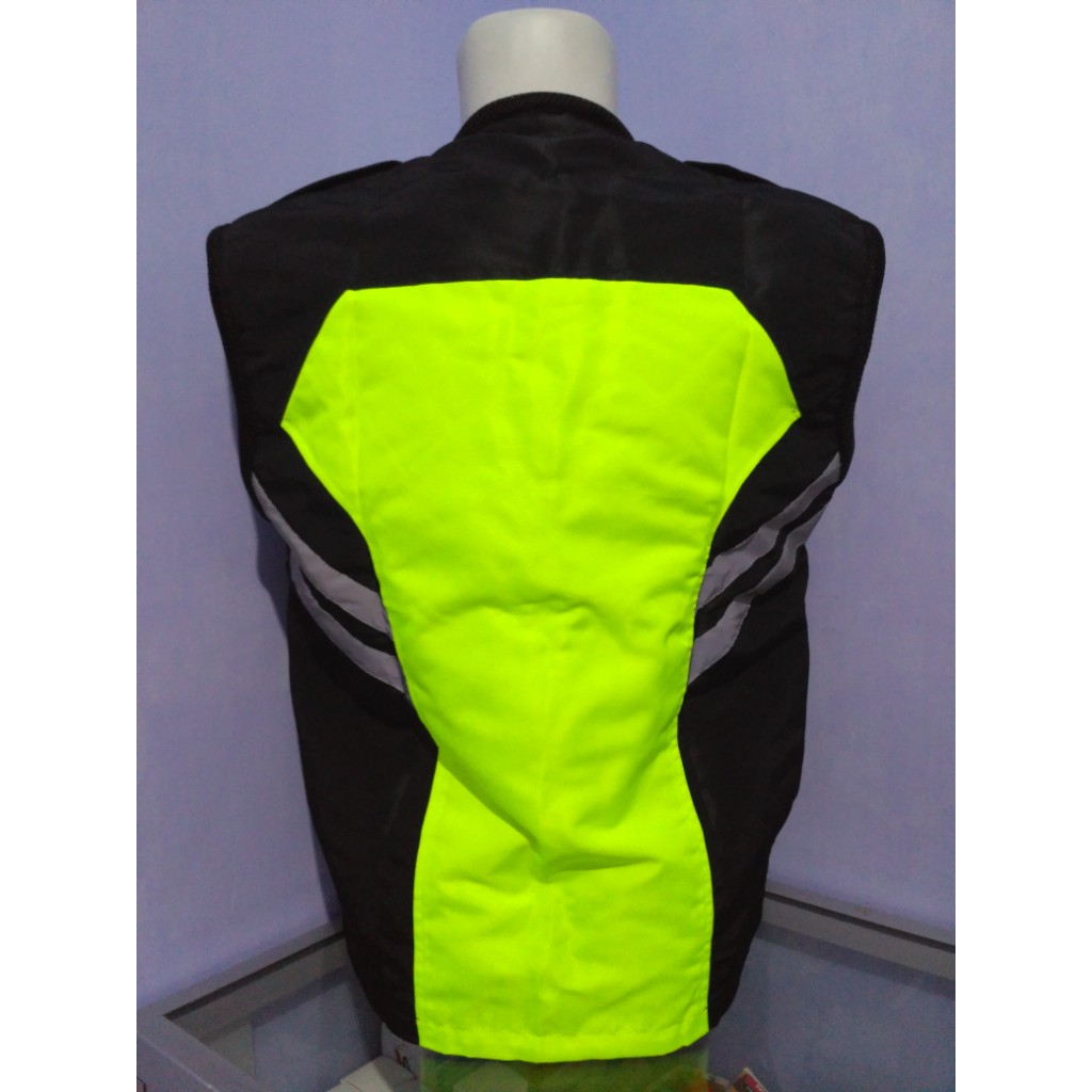 Jual Rompi - Rompi Motor - Rompi Touring - Rompi Biker Hijau Police ...