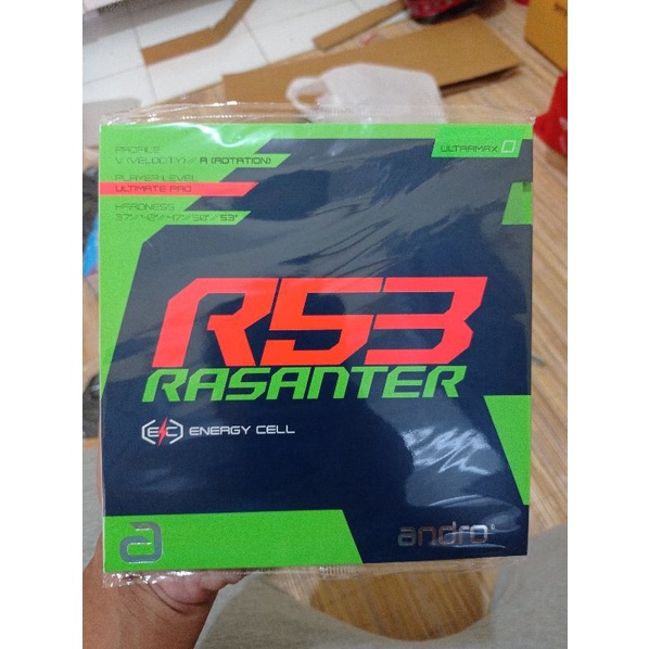 Jual KARET TENIS MEJA ANDRO RASANTER R53 GREEN ORIGINAL | Shopee Indonesia