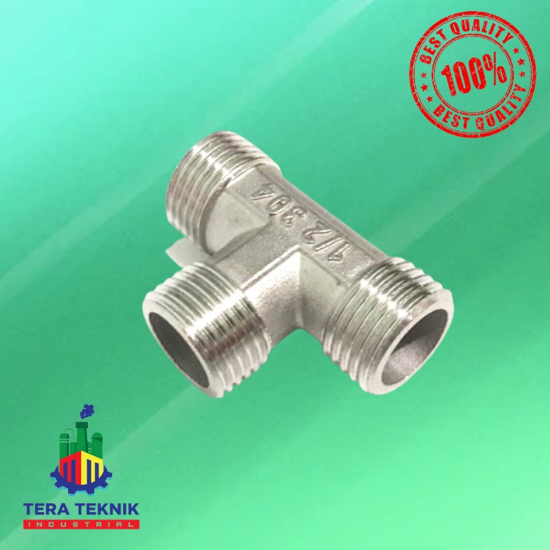 Jual Sambungan cabang tee drat luar 1/2" nepel bidet kloset (READY STOCK) | Shopee Indonesia