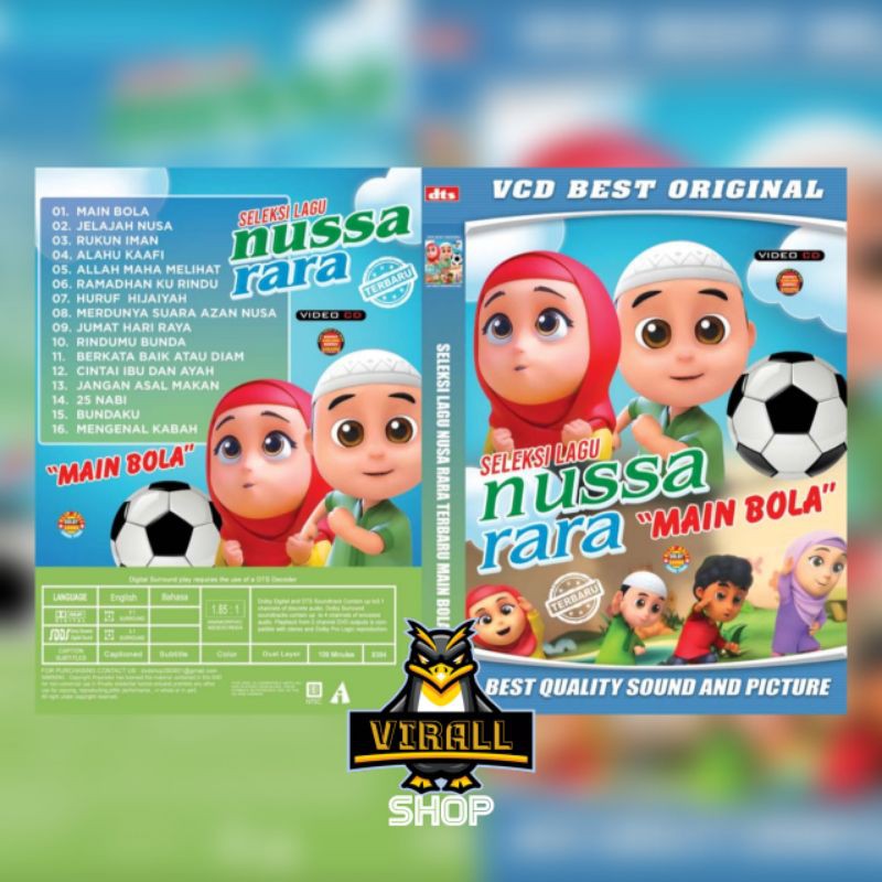 Jual KASET LAGU ANAK NUSSA RARA "MAIN BOLA" | Shopee Indonesia