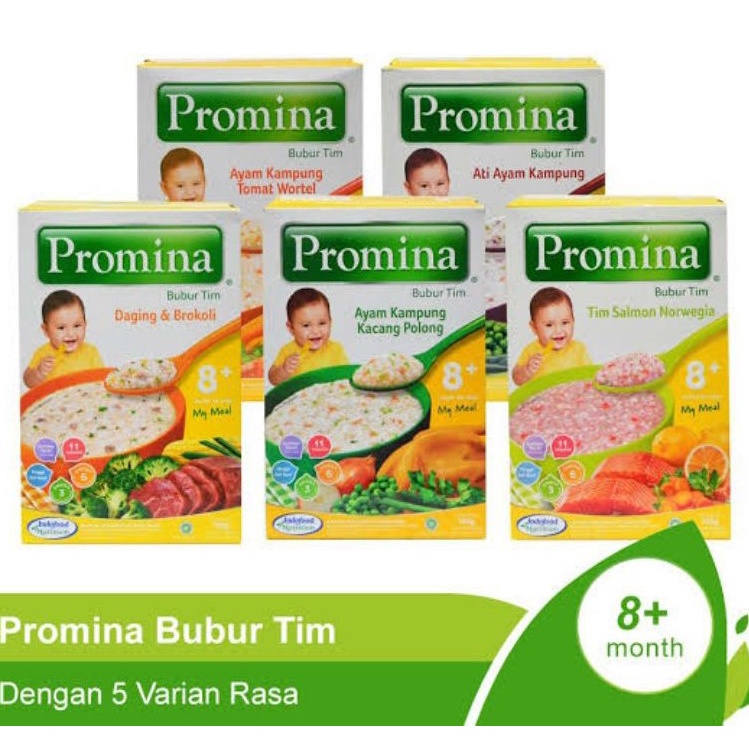 Jual Promina Bubur Tim Bayi Sehat MPASI 100gr All Variant (8m+, diatas ...
