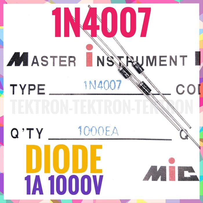 Jual Master Instrument Corp. Diode 1N4007 1A 1000V 4007 dioda high ...