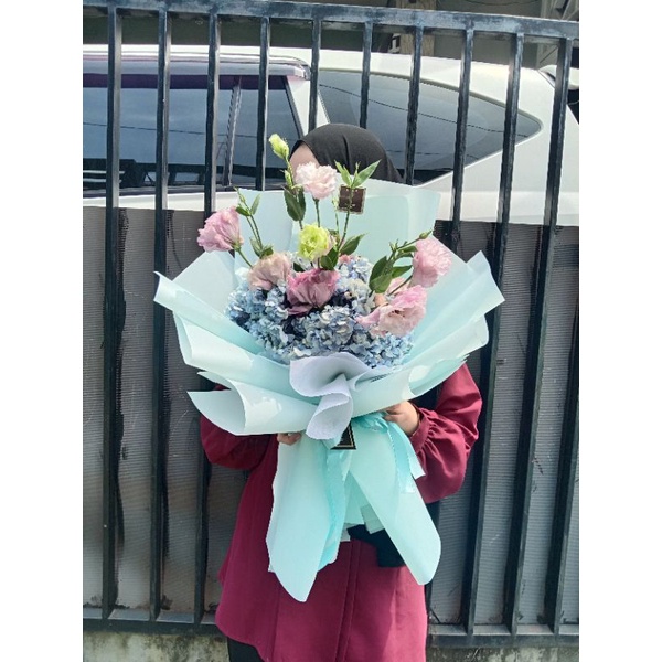 Jual Fresh Flowers Bouquet | Hydrangea Bouquet | Buket Hydrangea ...