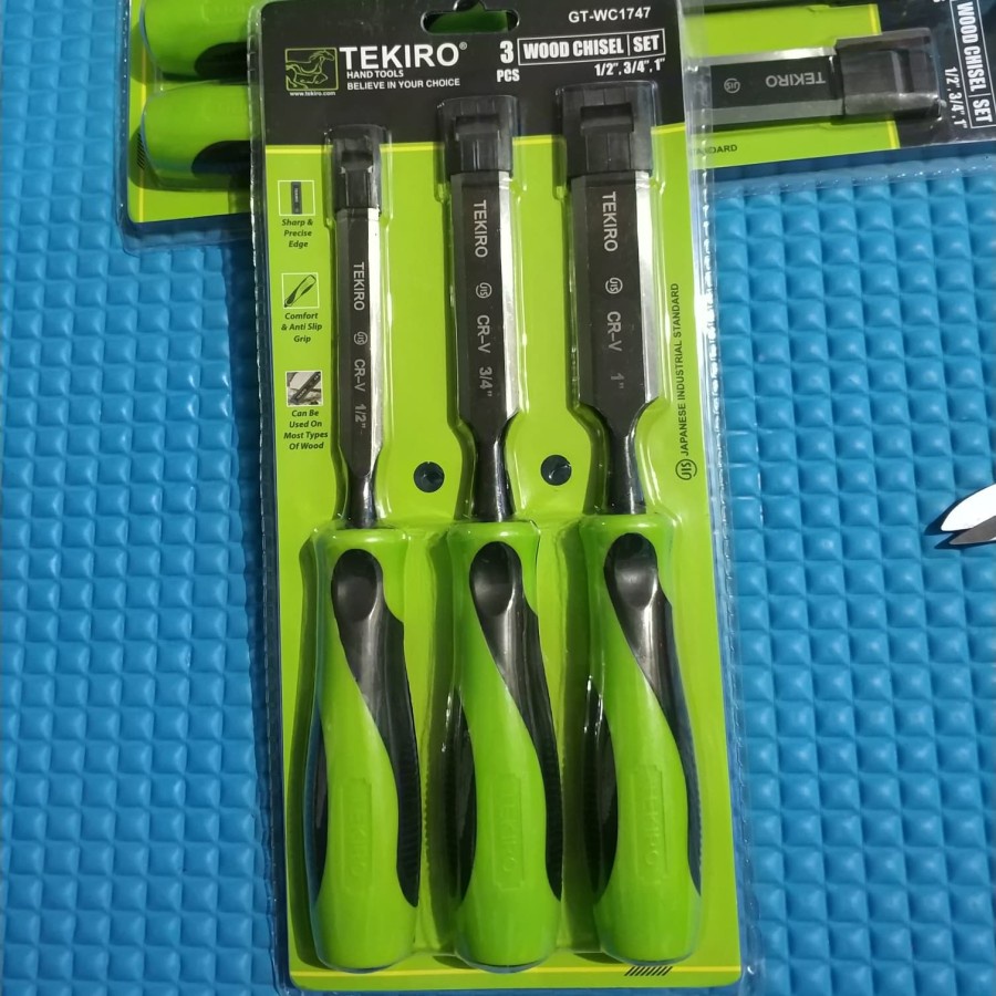 Jual TEKIRO WOOD CHISEL - PAHAT KAYU - PAHAT SET 3 PCS | Shopee Indonesia