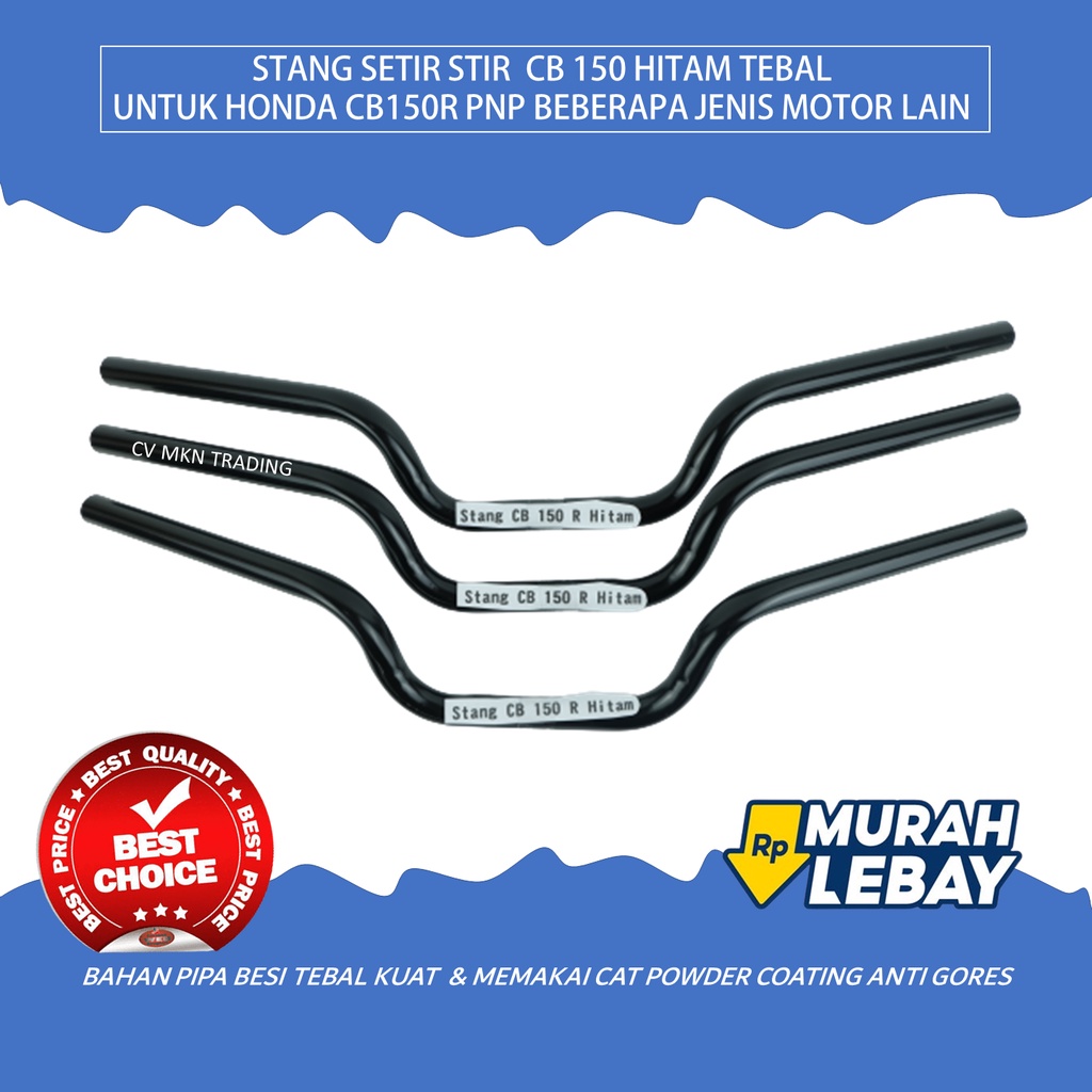 Jual STANG SETIR STIR CB 150 R HITAM TEBAL UNTUK HONDA CB 150 R PNP ...
